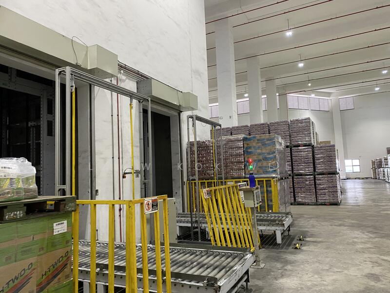 12.5m high 1000 pallet with racking / bare food distribution logistic ...