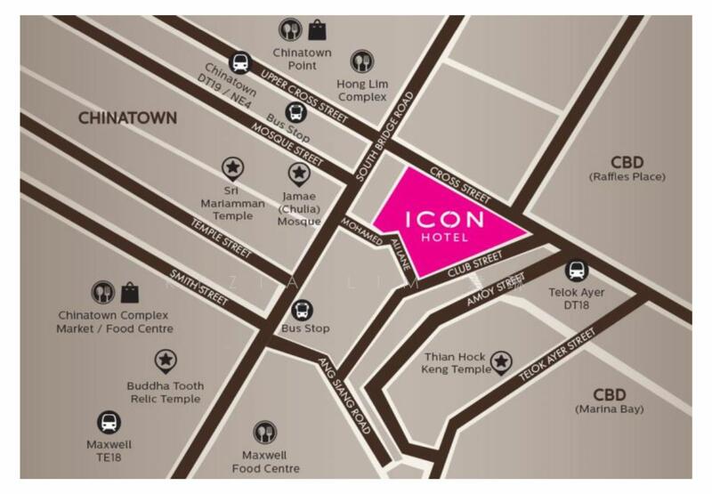 Icon Hotel @ Club Street, Club Street / Telok Ayer Street, 400 sqft ...