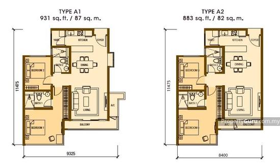 Sunway Velocity V Residence 2 Floor Plan - Home Alqu