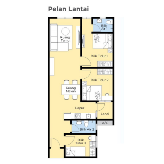 PANGSAPURI SELANGORKU SENA, Hulu Langat, Selangor, 1 Bilik Tidur, 130 ...