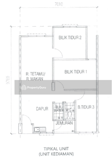 RUMAH PANGSA MUTIARA INDAH - FASA 3 (BLOK C), Seberang Perai, Penang, 1 ...