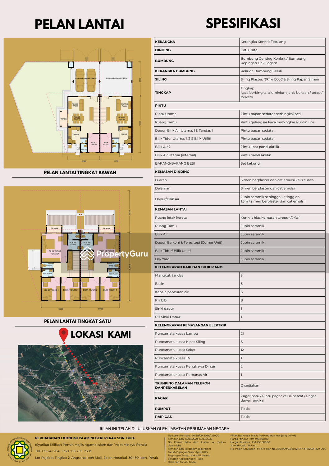 Laman Seri Kasia, Manjung, Perak, 1 Bedroom, 130 sqft, T SALE, by ...