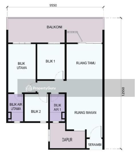 Residensi Bukit Perdana, Hulu Langat, Selangor, 1 Bilik Tidur, 130 kps ...