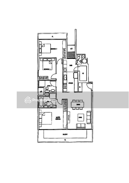 The Wharf Residence, 7 Tong Watt Road, 3 Bedrooms, 1,539 sqft ...