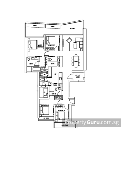Marina Bay Suites Floor Plan | Viewfloor.co