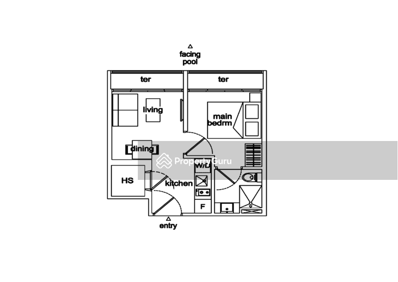 RV Edge, 2 Shanghai Road, 1 Bedroom, 344 sqft, Condominium For Rent, by ...